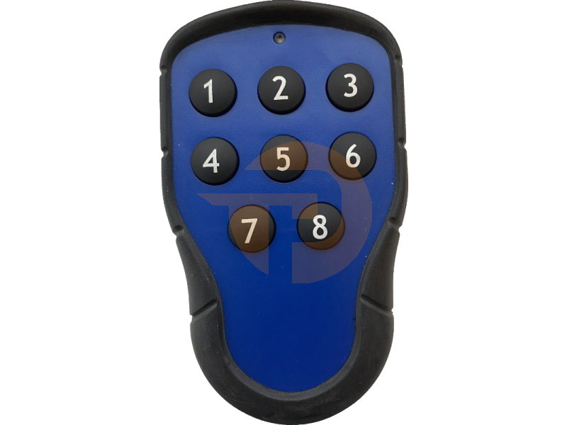 Remote TeleRadio T60TX-08STL with 8 channels on 433Mhz Parkeerapparatuur.nl