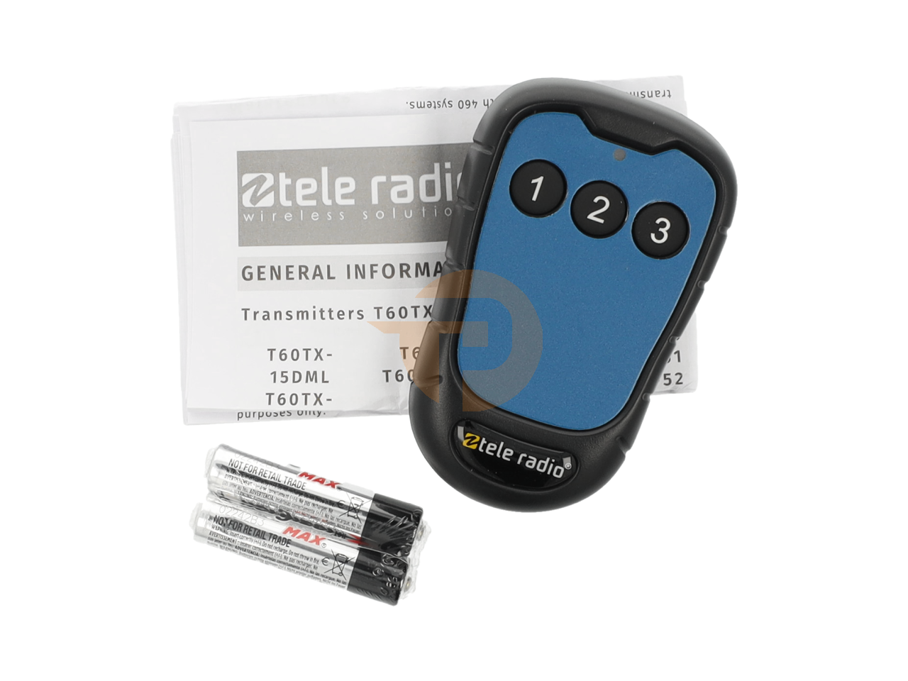 Handheld transmitter Tele Radio T60-T8-52 (3-channel) Parkeerapparatuur.nl