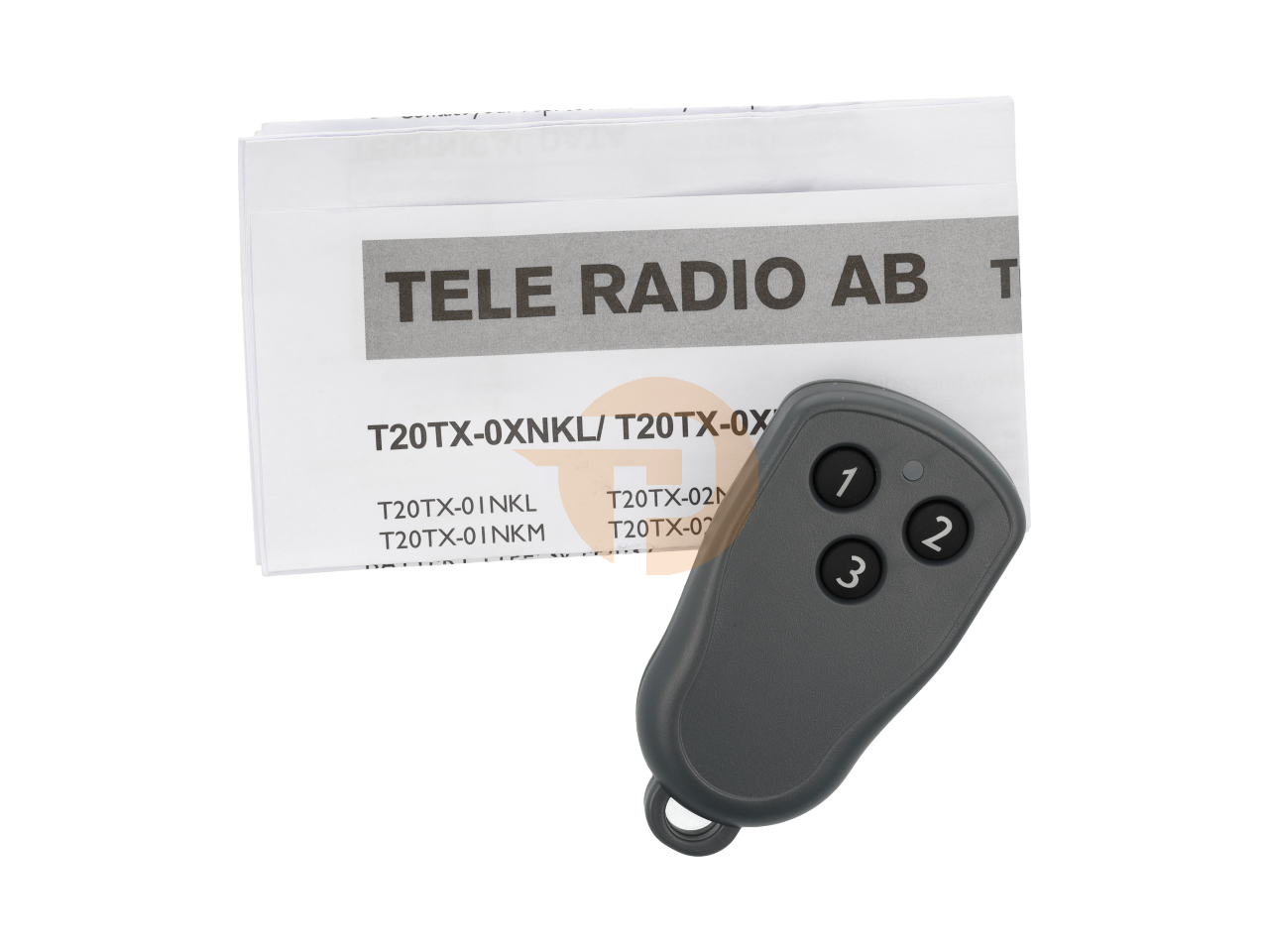Remote control Tele Radio T20TX-03NKM with 3 channels on 869MHz ...