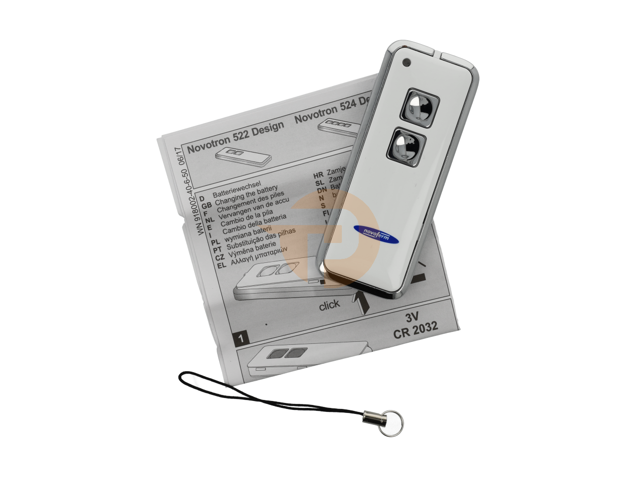 Handzender Novoferm Novotron 522 met 2 kanalen | Parkeerapparatuur.nl