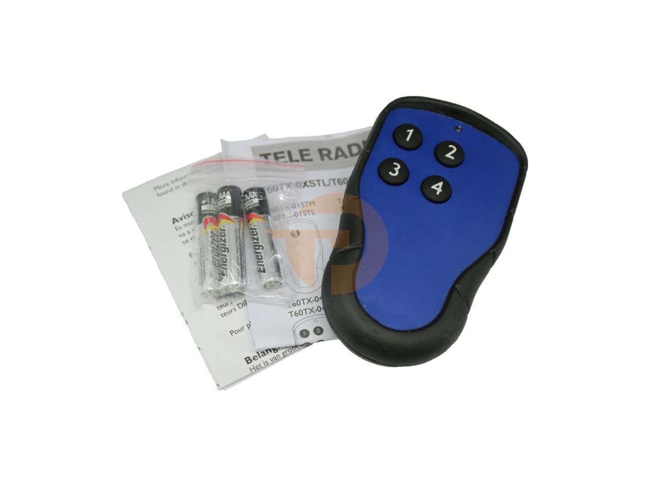 Transmitter Tele Radio T60TX-04STL with 4 channels on 433MHz ...