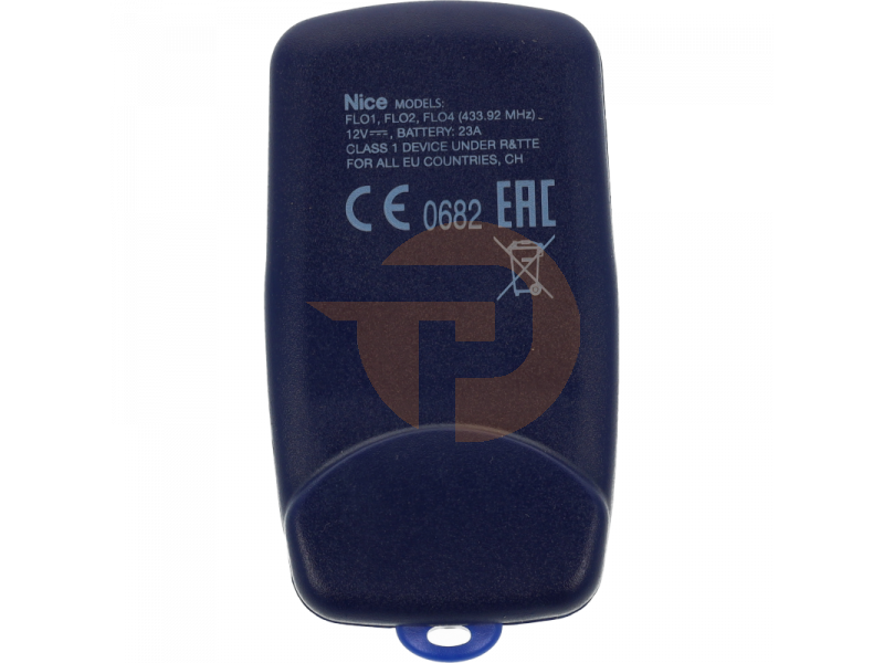 Handzender 433MHz Nice FLO2 (blauwe uitvoering) dip-switch ...