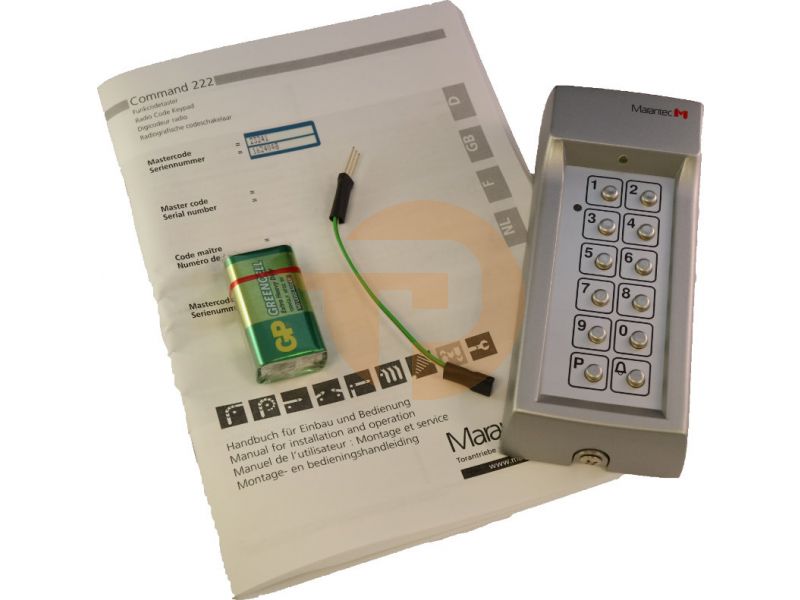 Codetableau Marantec Command 222 Parkeerapparatuur.nl