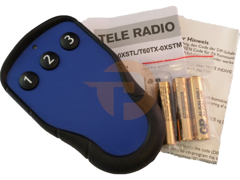 Remote control Tele Radio T60TX-03STL with 3 channels Parkeerapparatuur.nl